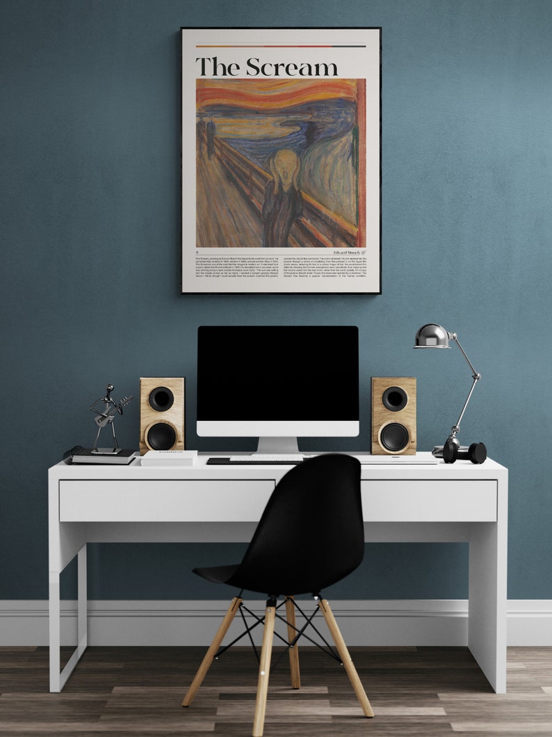 The Scream by Edvard Munch, the Scream Print, the Scream Museum Poster ...