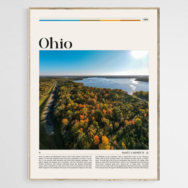 Ohio Poster - Etsy