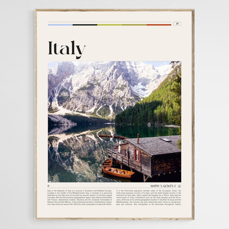 Italy Poster - Etsy