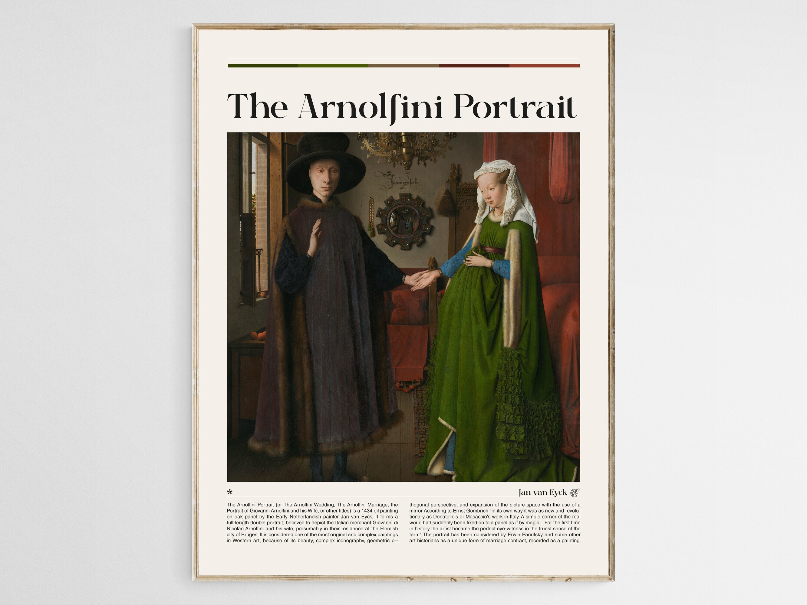 Arnolfini Portrait by Jan Van Eyck, Arnolfini Portrait Print, Arnolfini ...