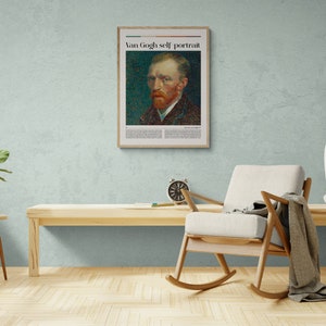 Van Gogh Poster, Van Gogh Portrait, Self-portrait, Van Gogh Painting ...