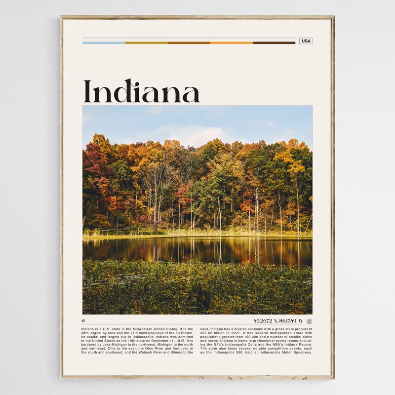 Indiana Wall Art - Etsy