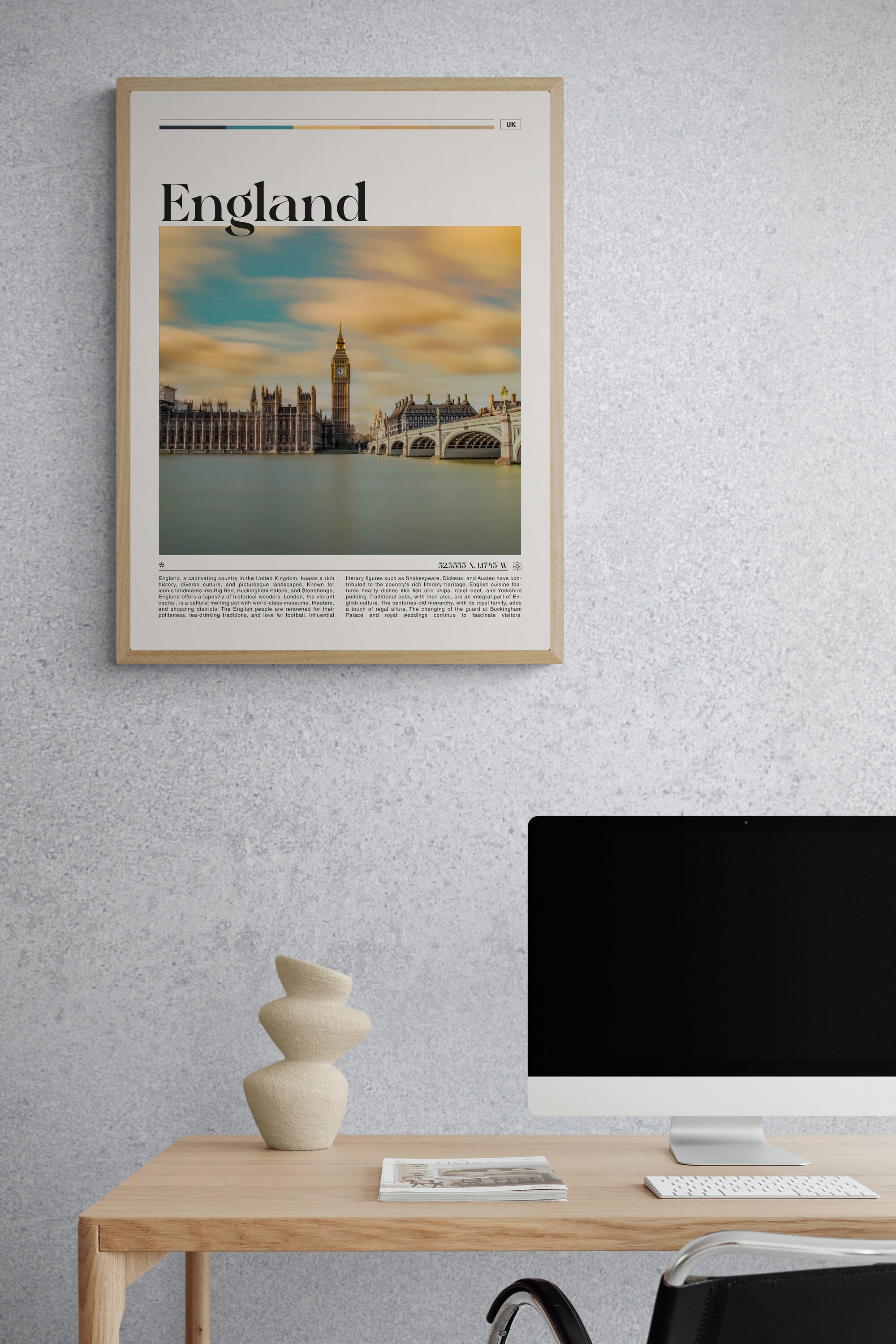 England Travel Poster, England Wall Art, England Poster Print, England ...