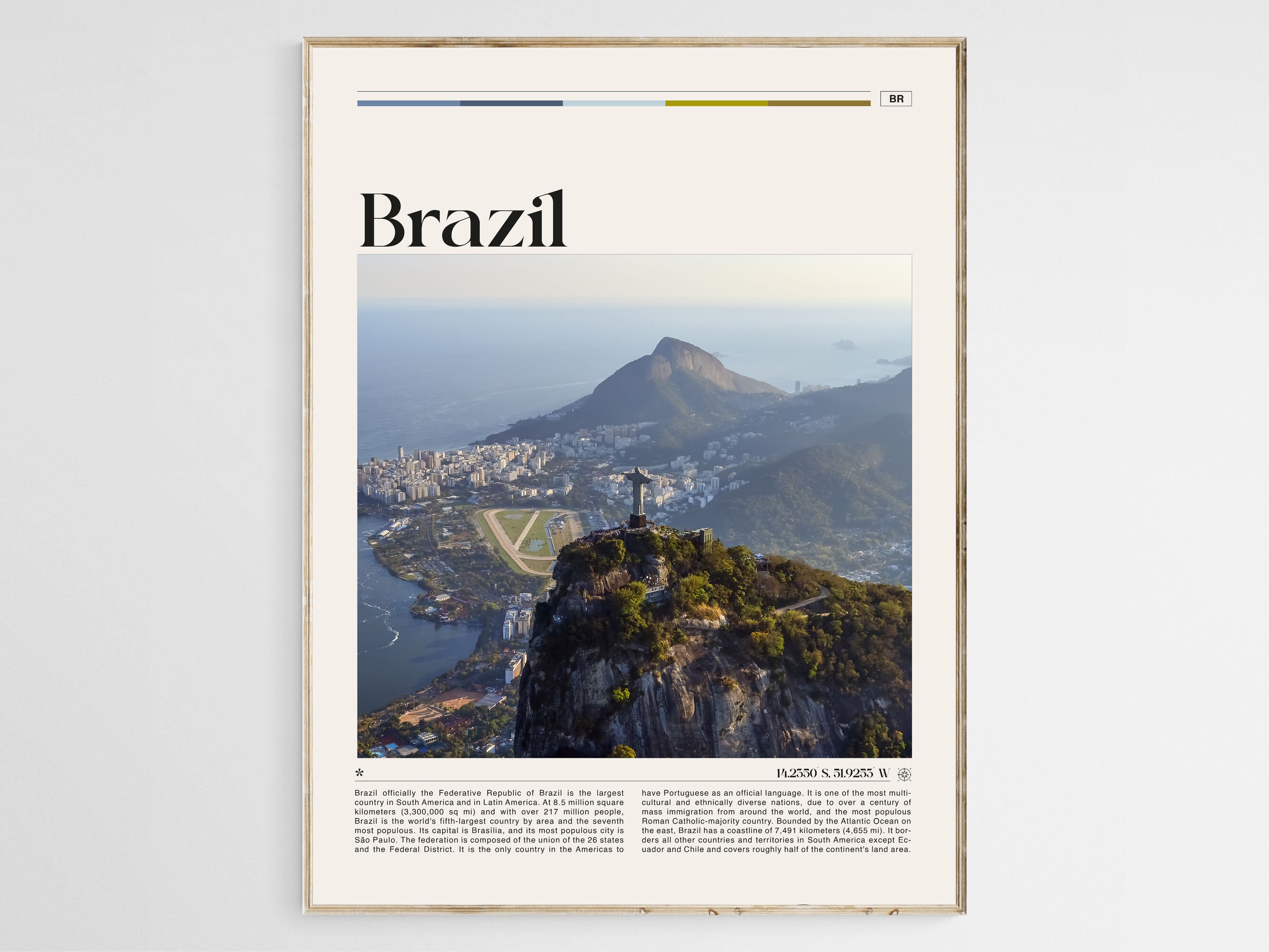 Brazil Travel Poster, Brazil Wall Art, Brazil Poster Print, Brazil ...