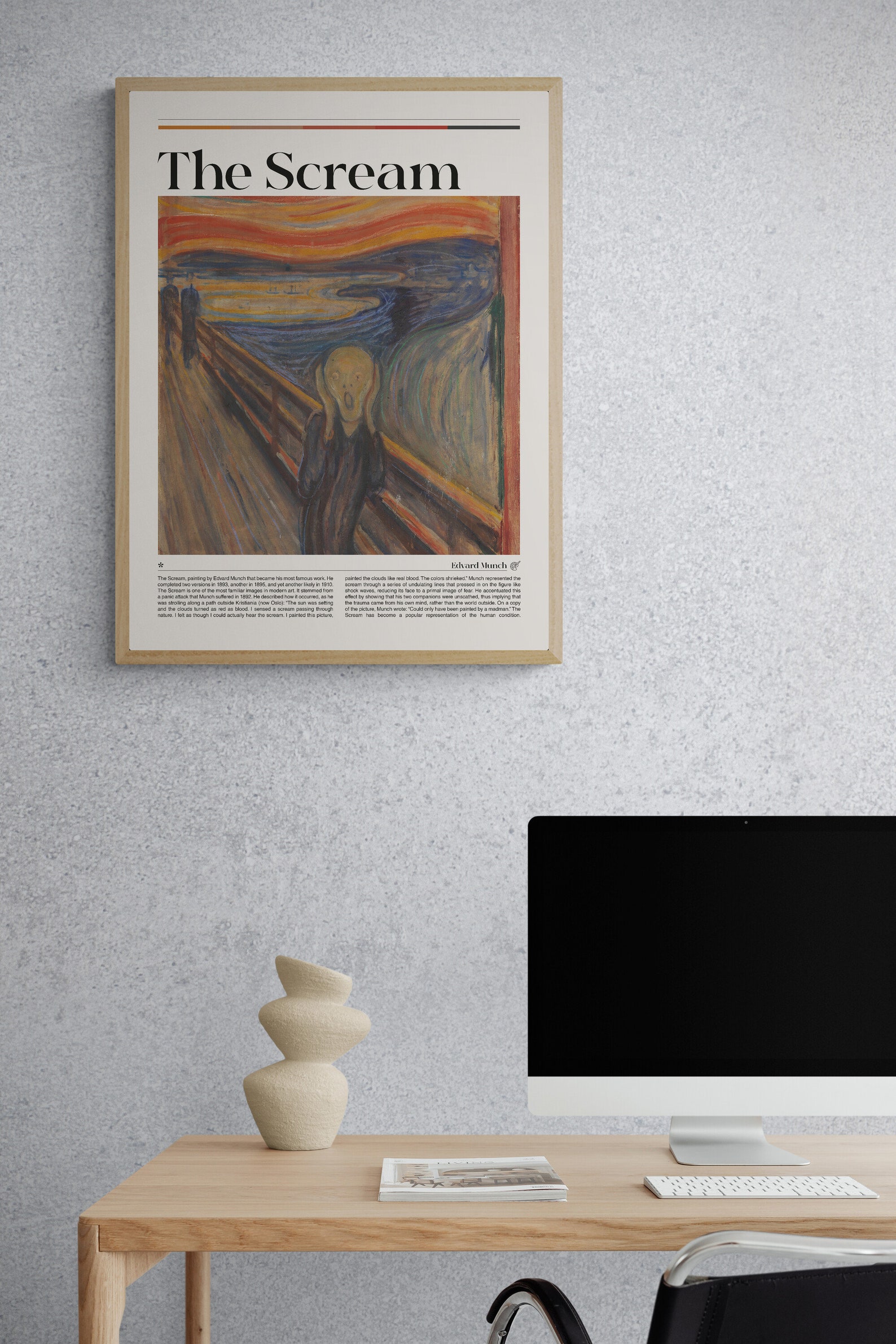 The Scream by Edvard Munch, the Scream Print, the Scream Museum Poster ...