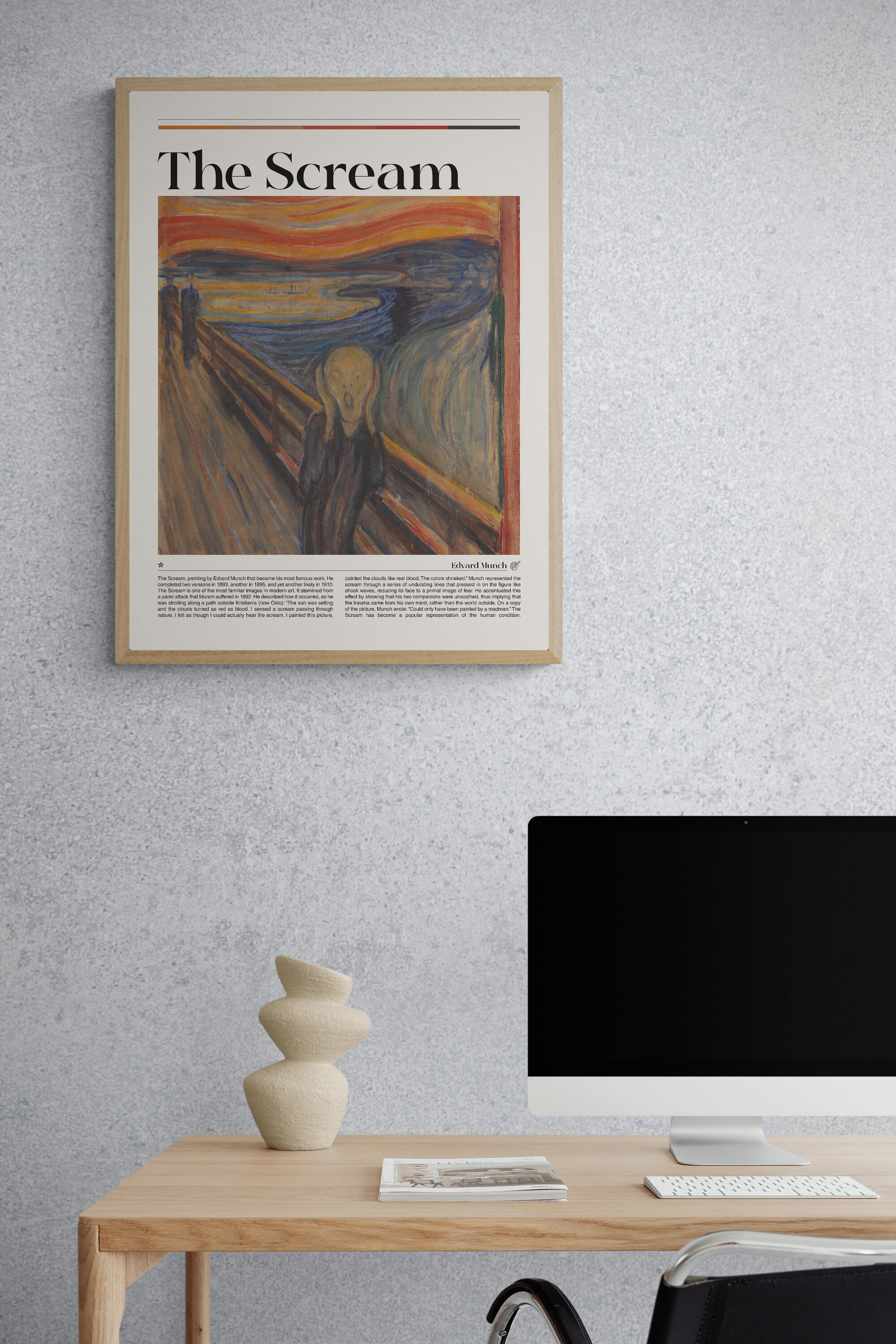 The Scream by Edvard Munch, the Scream Print, the Scream Museum Poster ...