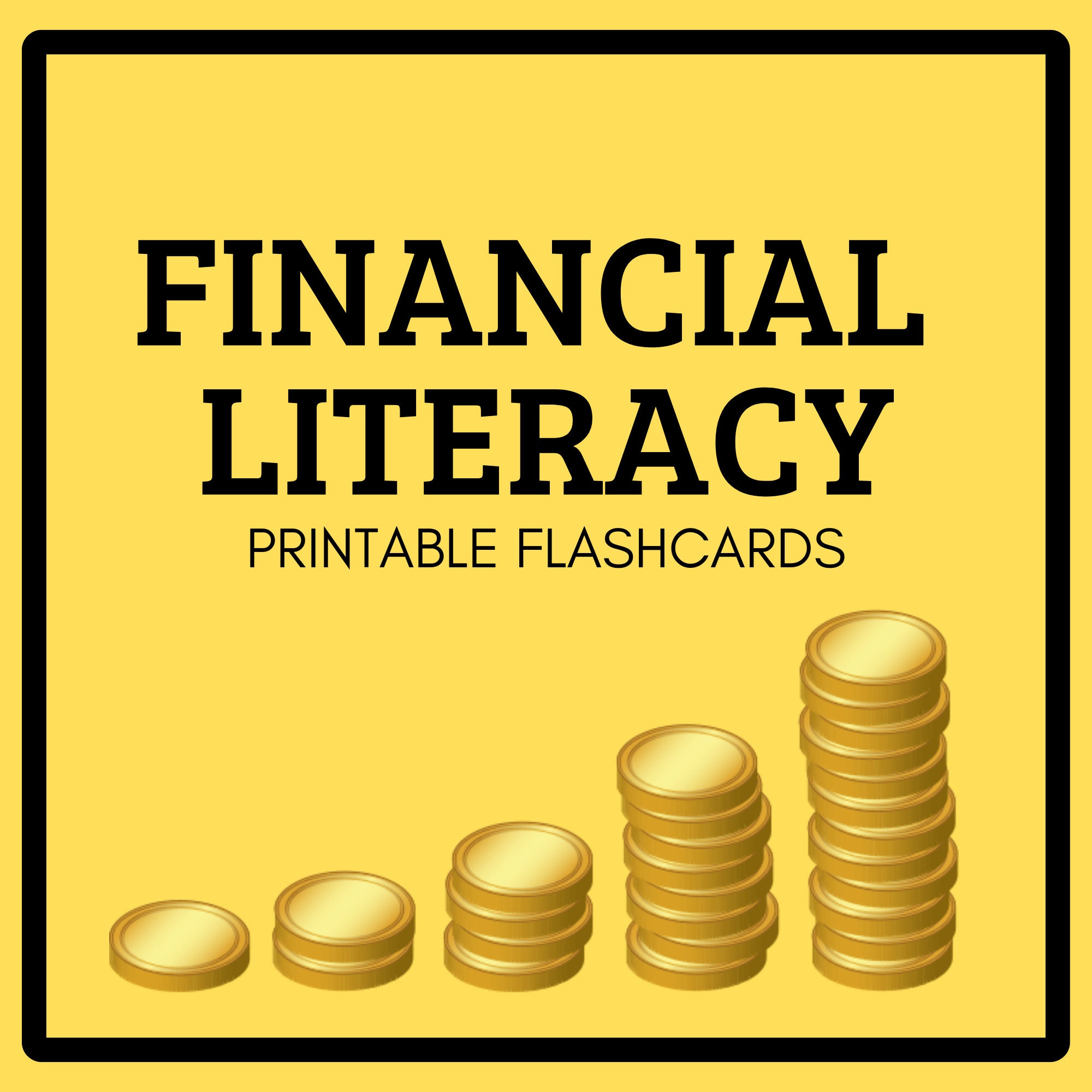 Yellow Printable Flashcards for High School Students Personal Finance ...