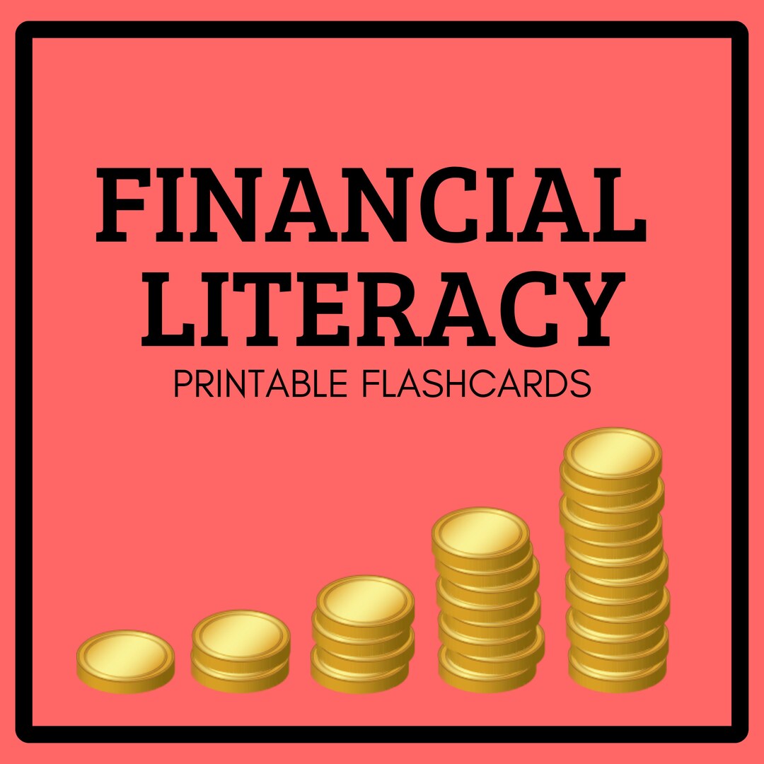 Red Printable Flashcards for High School Students Personal Finance ...