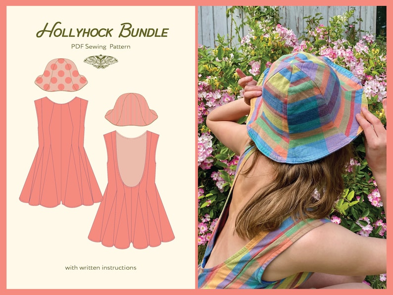 Hollyhock Bundle // PDF Sewing Pattern // Godet Romper and - Etsy