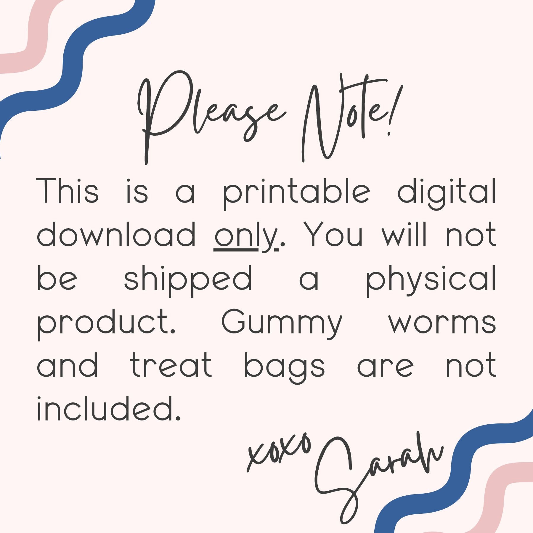 Bookworm Summer Gift Tag Treat Bag Tag Printable - Etsy