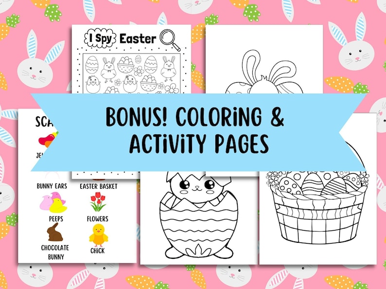 Easter Printable Bundle - Easter Coloring - Easter Activity - Easter ...