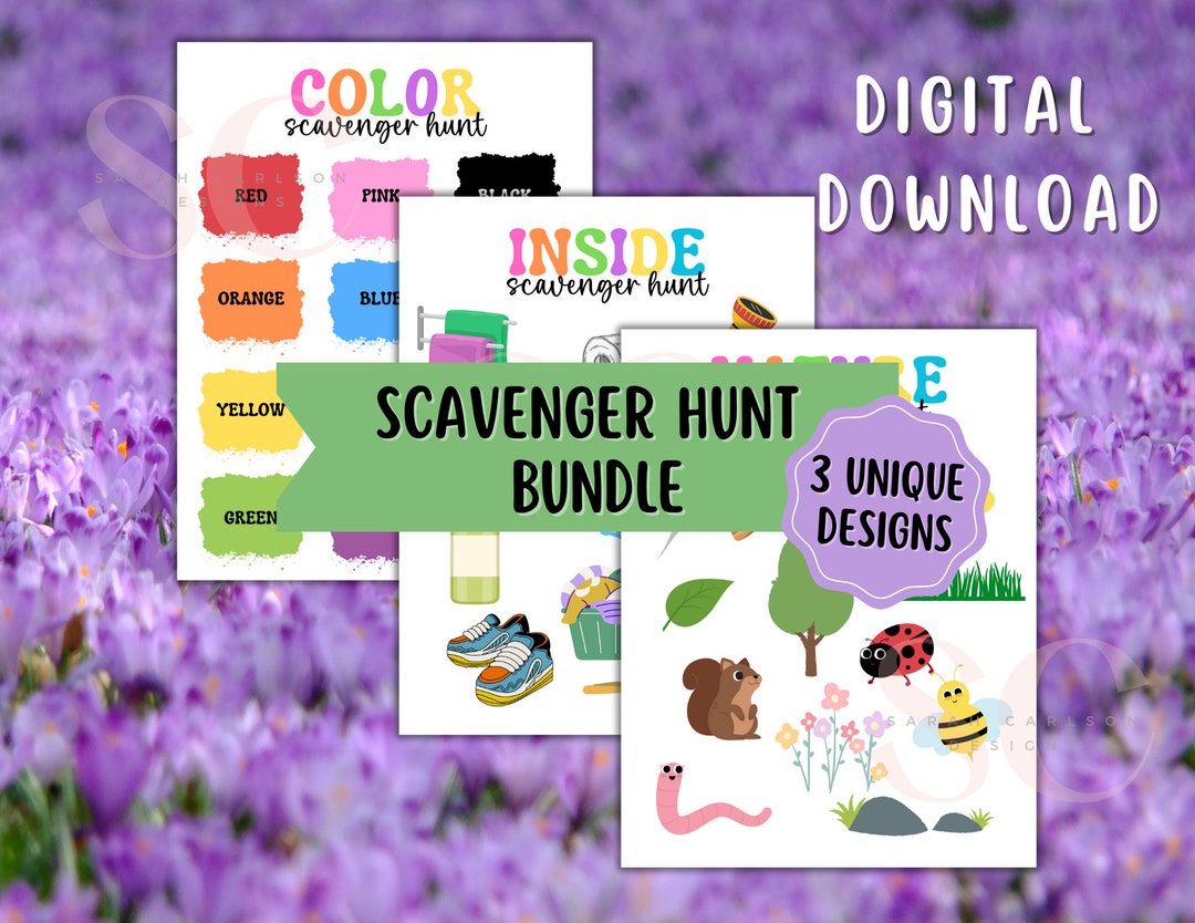 Nature Scavenger Hunt - Summer Activity Printable - Scavenger Hunt ...