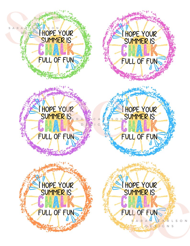 End of School Printable Student Gift Tag Printable Summer Printable - Etsy