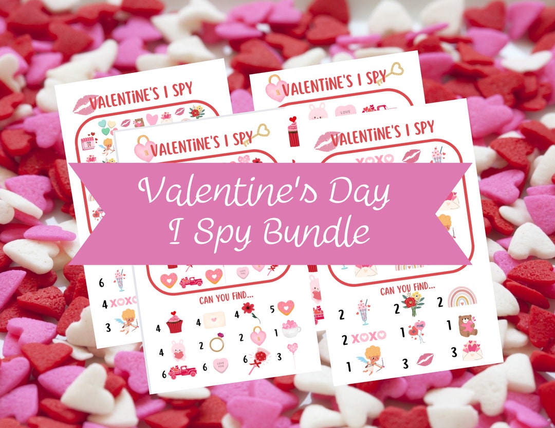 Valentine's I Spy Bundle Cute! - Etsy
