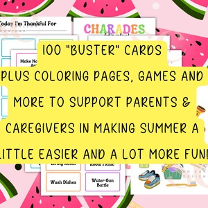 I'm Bored Bundle - Summer Bucket List - Summer Boredom Busters Activity ...
