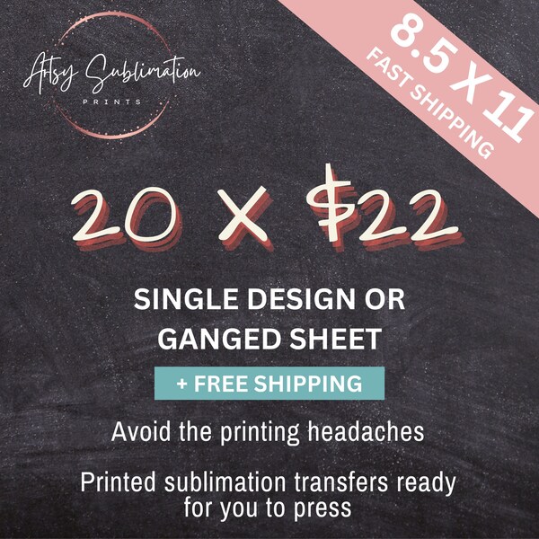 Sublimation Transfers Ready to Press - Etsy