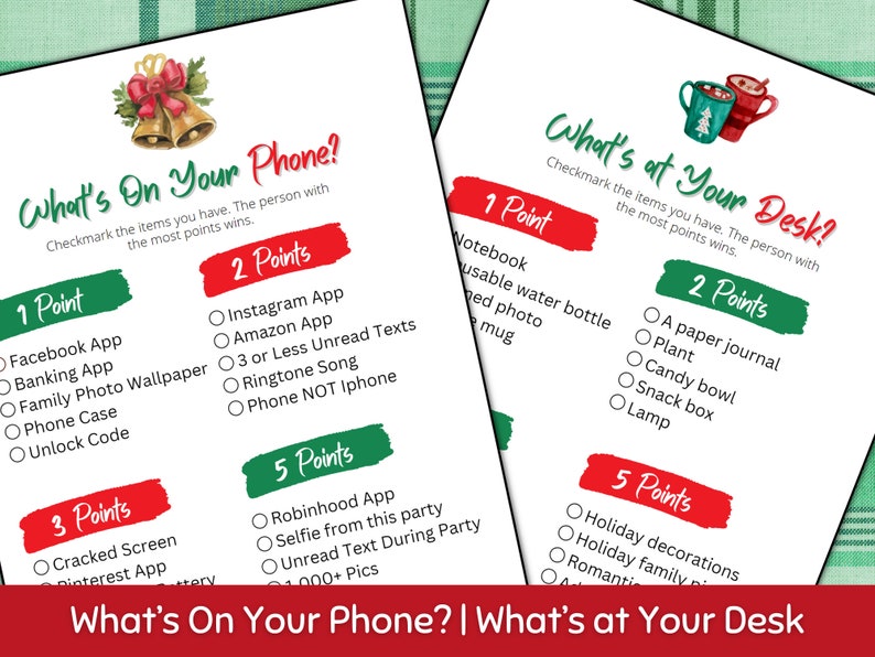 Christmas Work Party Games Printables Bundle Holiday Office - Etsy