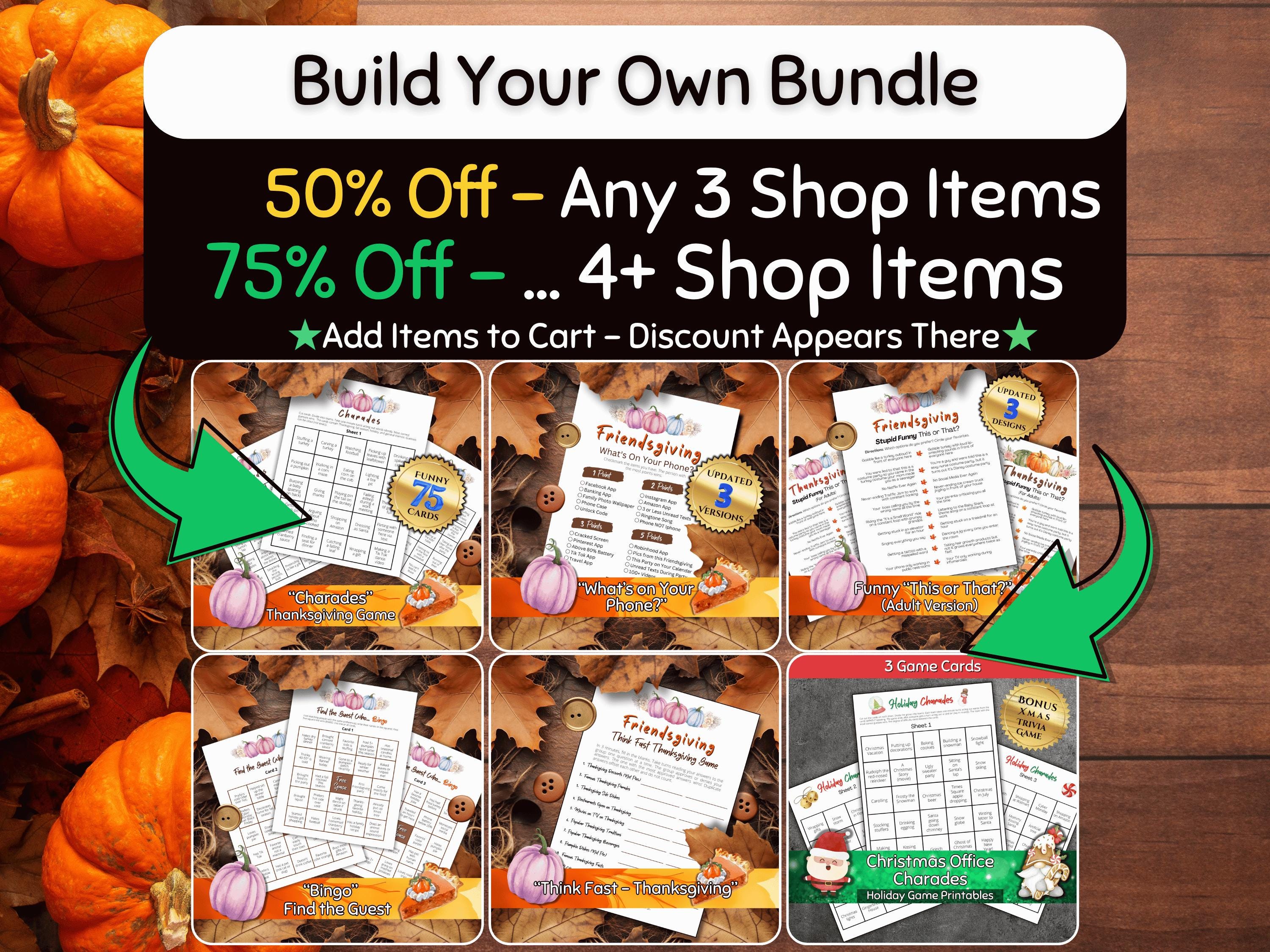 This or That? Friendsgiving Game Printable for Families & Adults ...