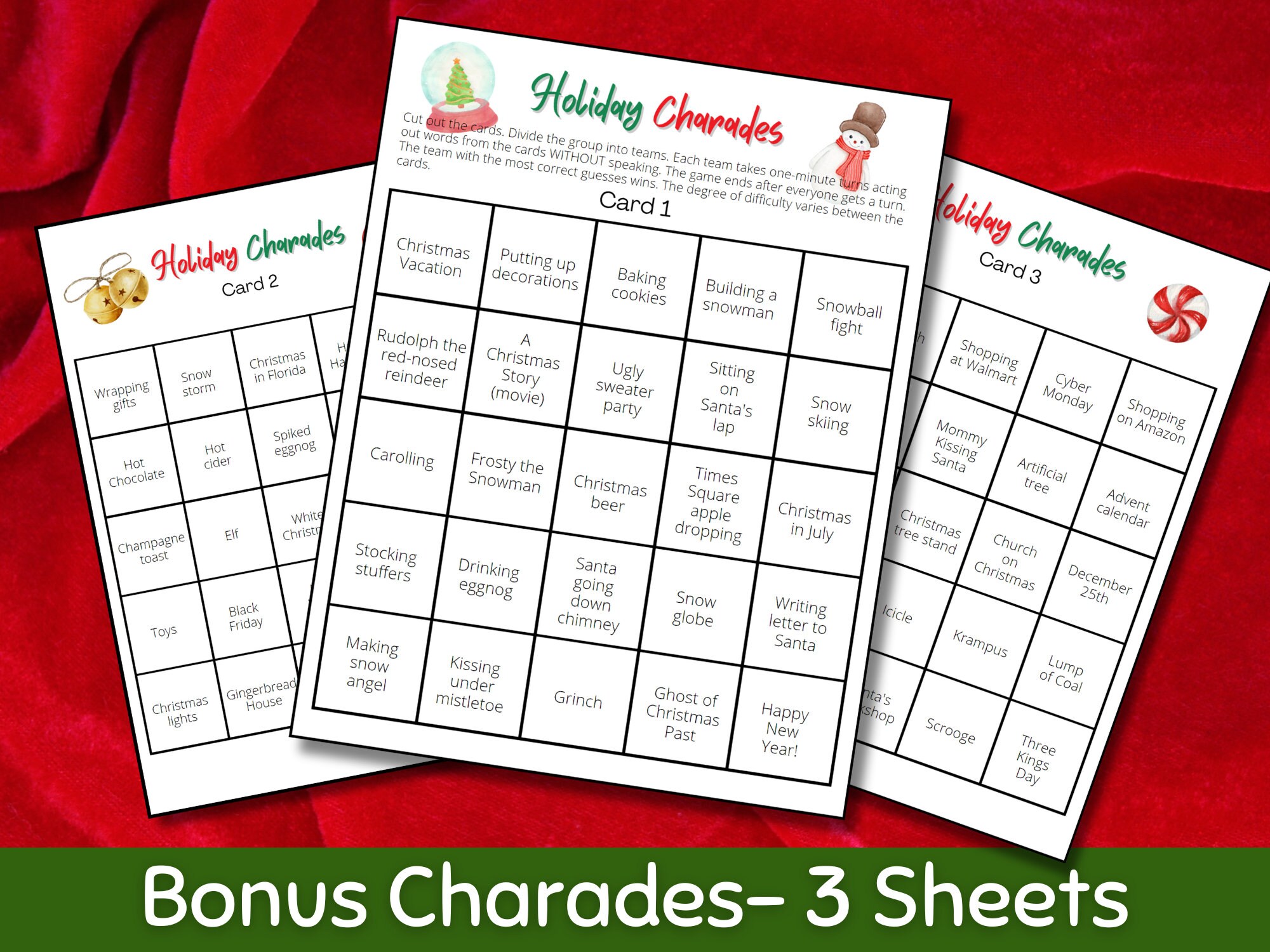 Christmas Work Party Games Printables Bundle Holiday Office - Etsy
