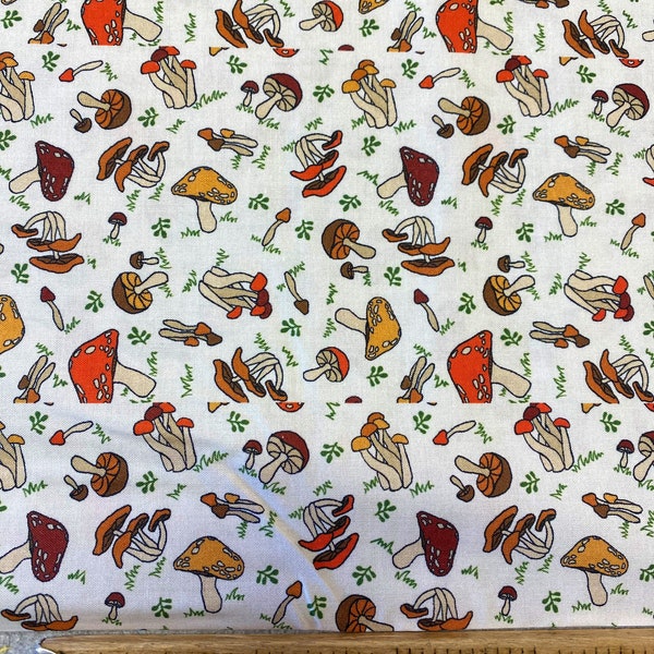 Mushroom Fabric - Etsy