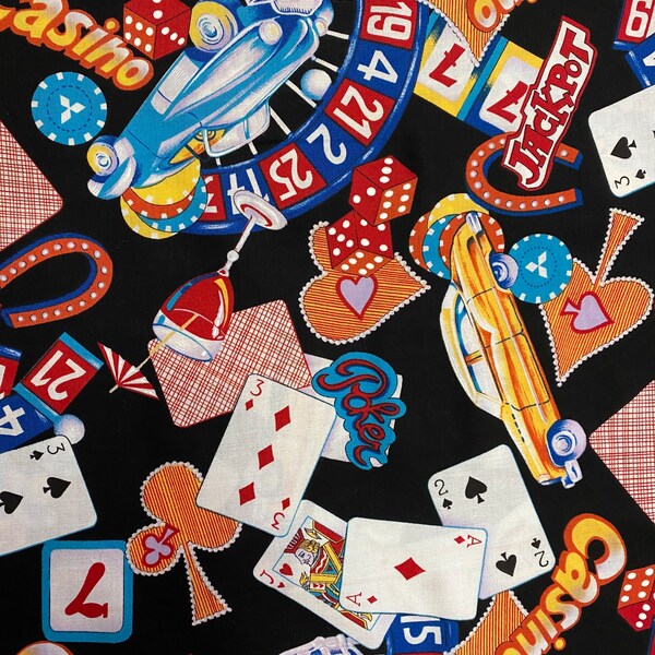 Playing Cards Fabric - Etsy