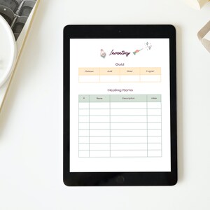 Dnd Session Notes and Inventory Tracker Bundle Printable and - Etsy