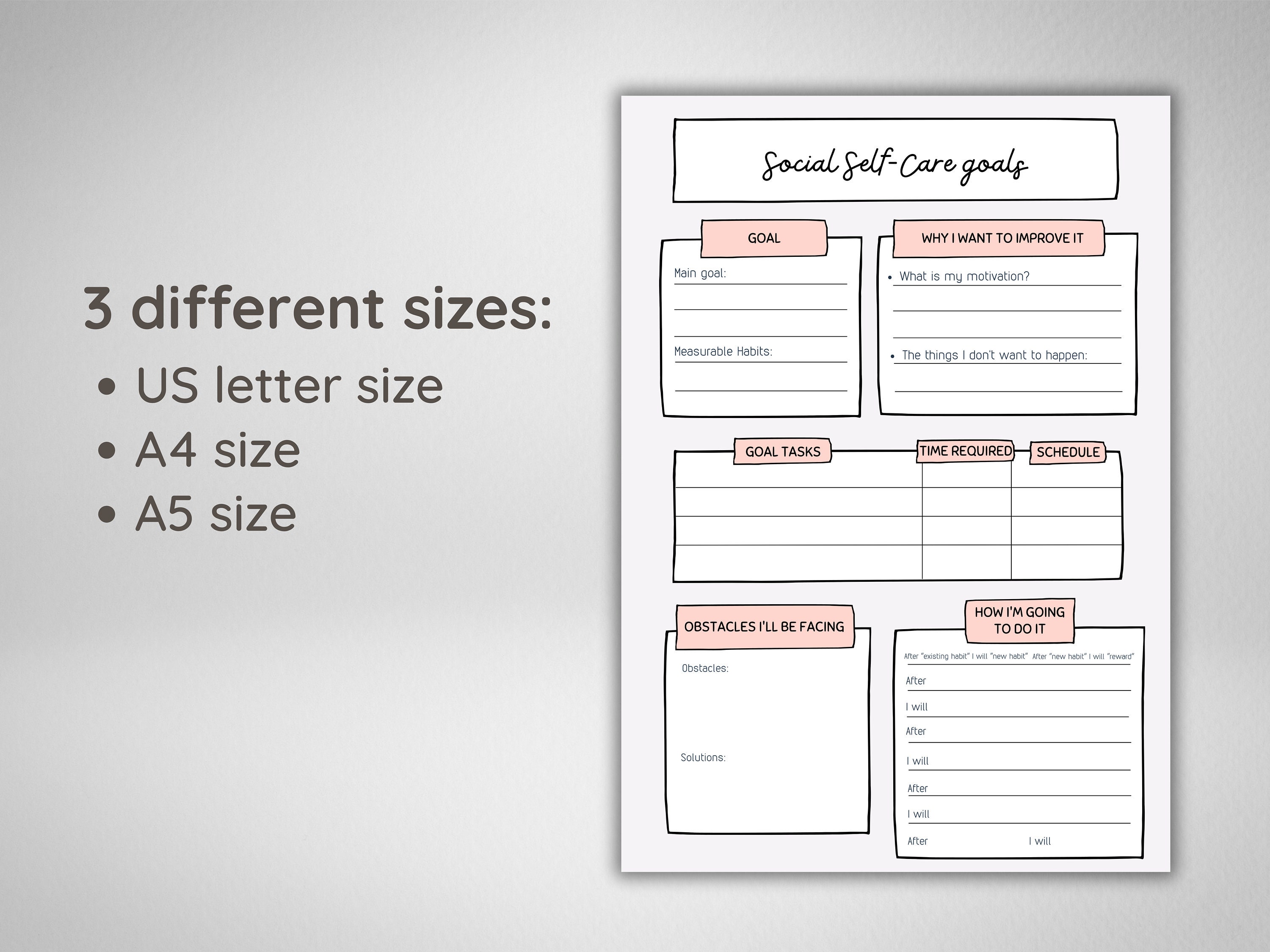 Self-care C | Atomic Habits | Cbt Cognitive | Cbt Worksheet for Teens |cbt Worksheets |cbt ...