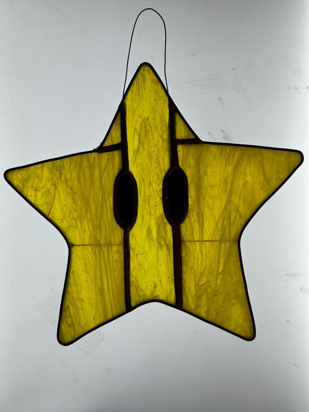 Stained Glass Mario Star Suncatcher - Etsy