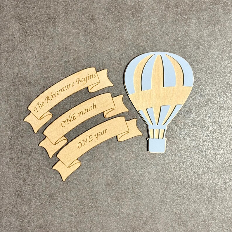 Baby Milestone Cards, Hot Air Balloon Monthly Milestones, Photo Props ...