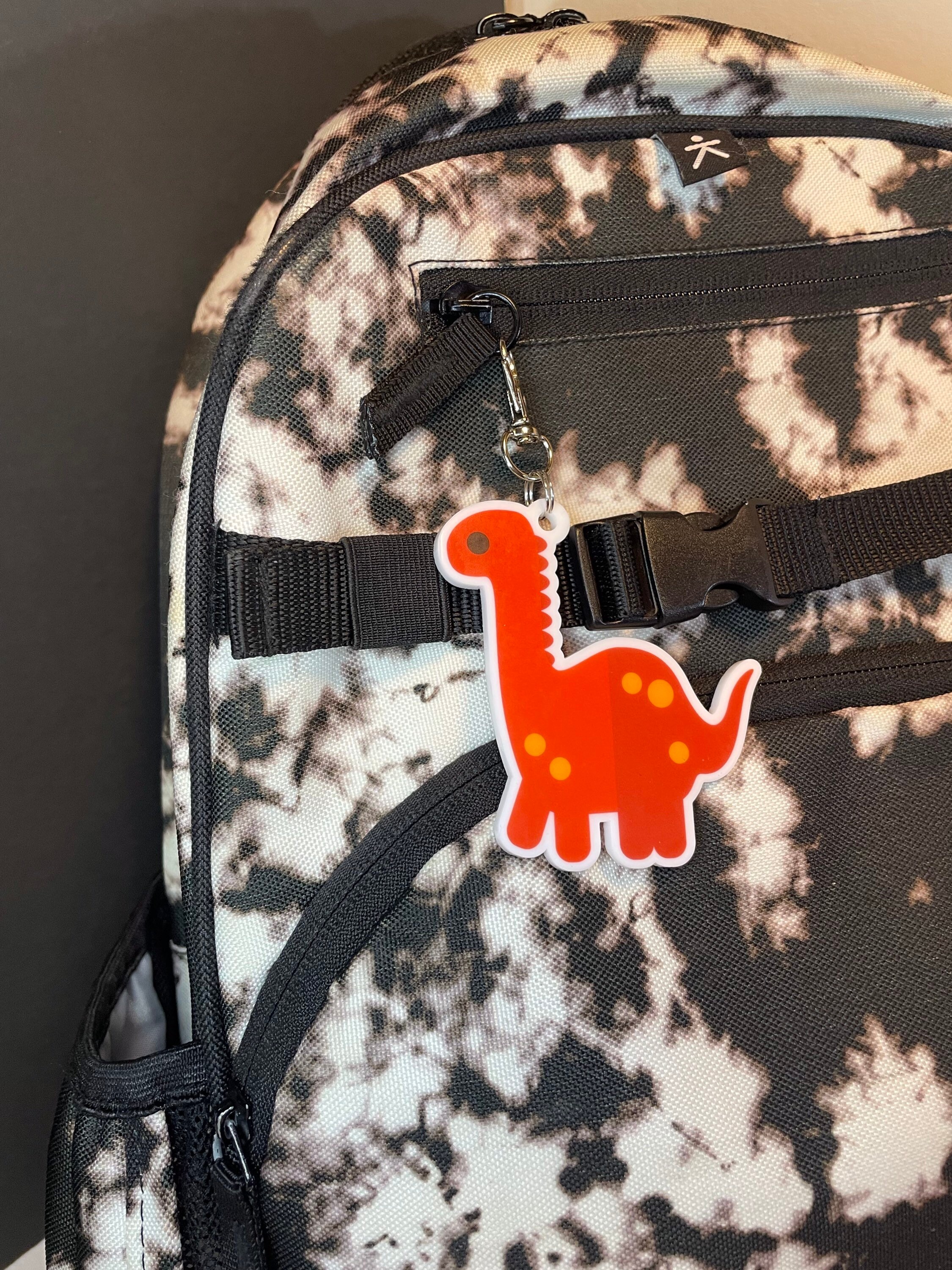 Dino Backpack Tag Dino Keychain Dino Name Tag Custom Tag Kids Tag Party ...