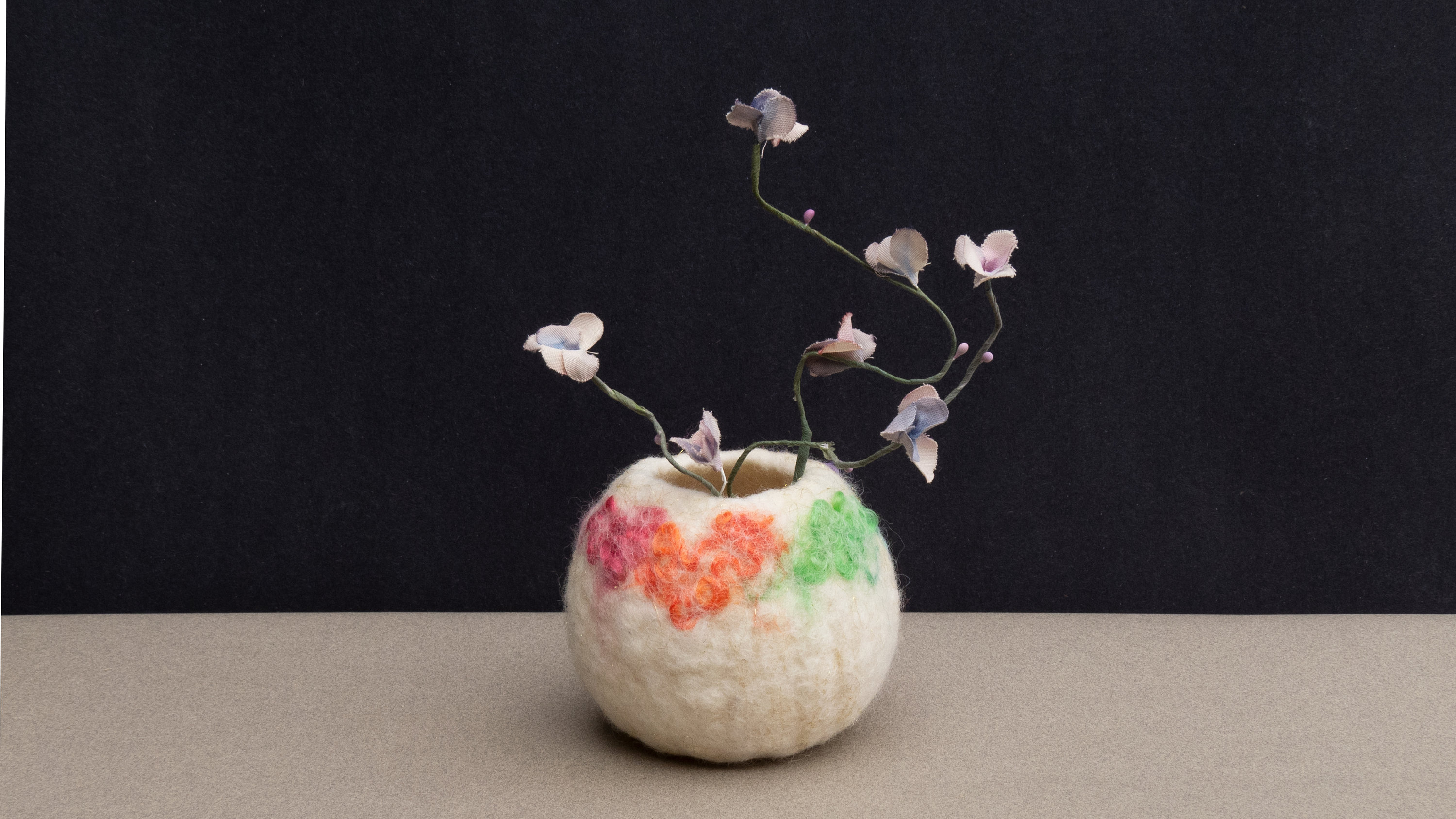 Rainbow Sparkles Felted Wool Vessel Vase Bowl - Etsy