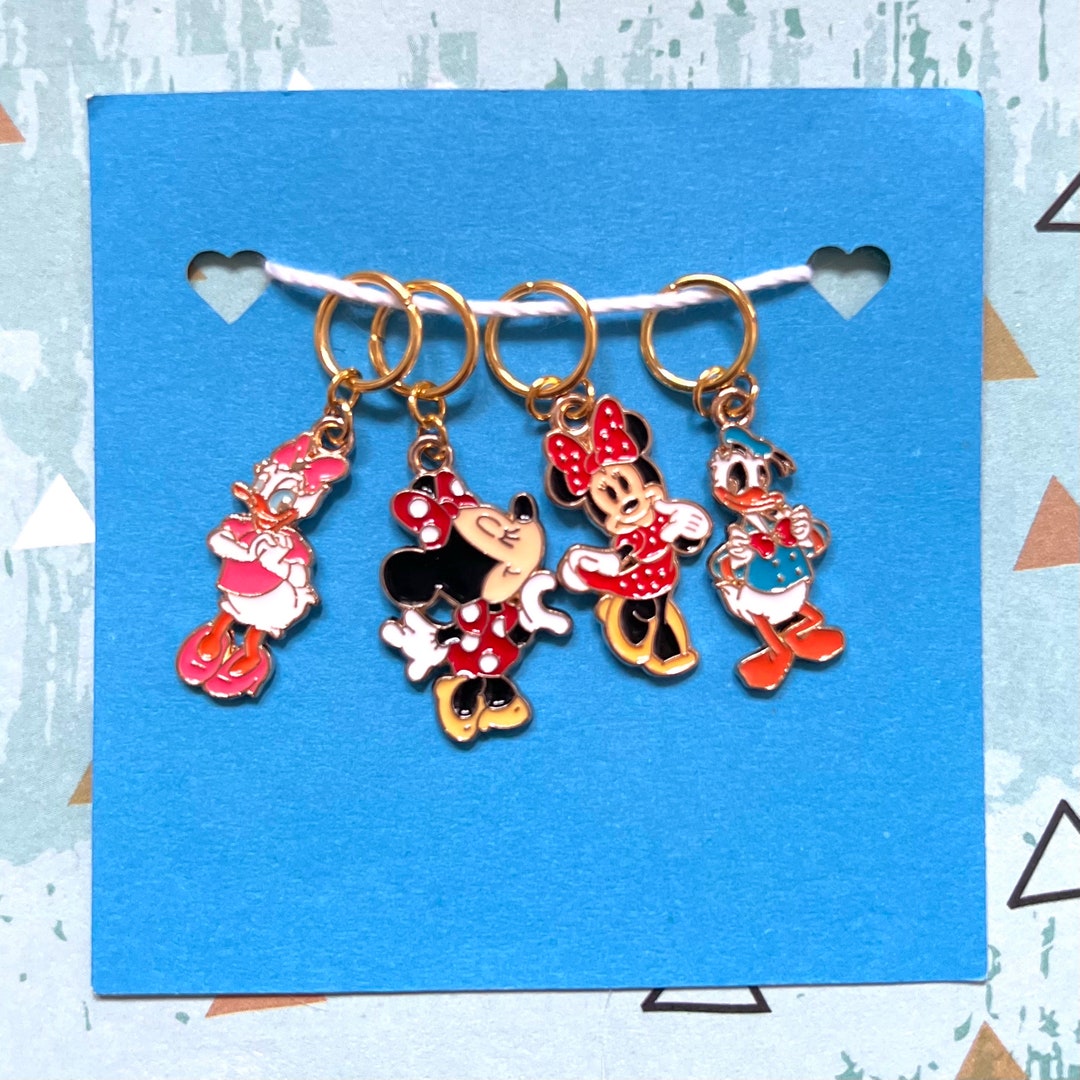 Mickey Mouse, Minnie Mouse, Donald Duck and Daisy Stitch Markers for ...