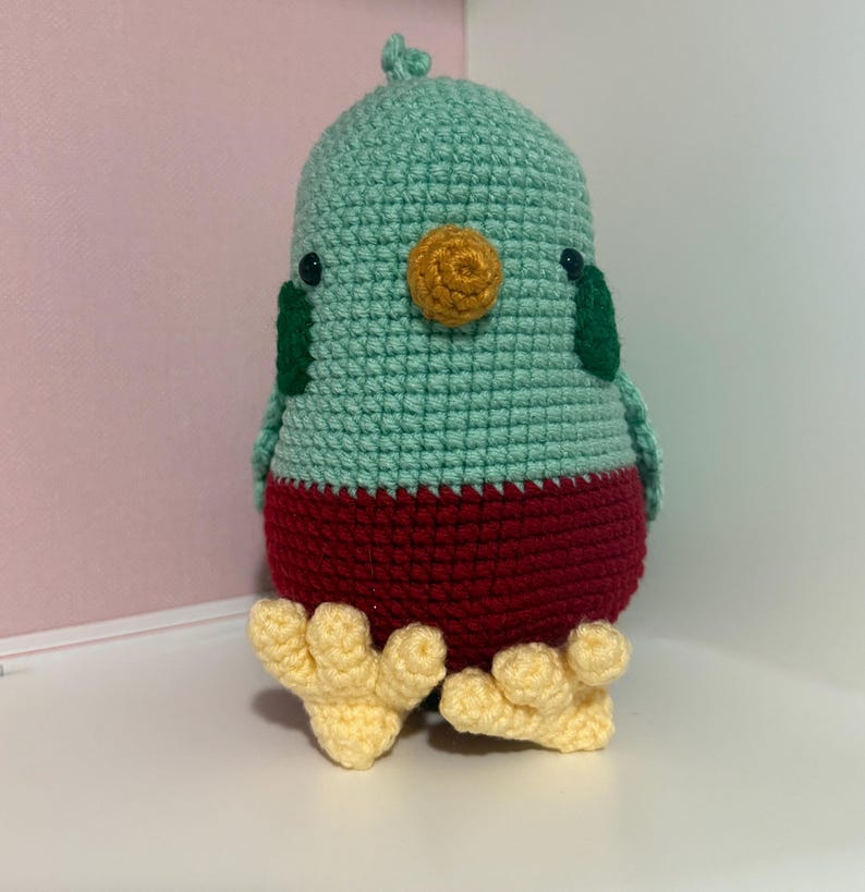 Crochet Quetzal Bird Plush • Amigurumi • Soft Stuffed Animal ...