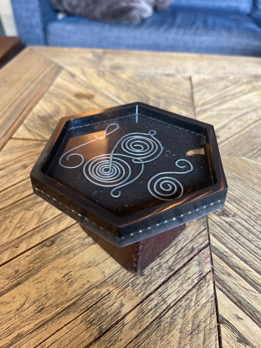 Hexagon Orgone Food/water Charging Disc, Drink Charger, Charging Plate ...
