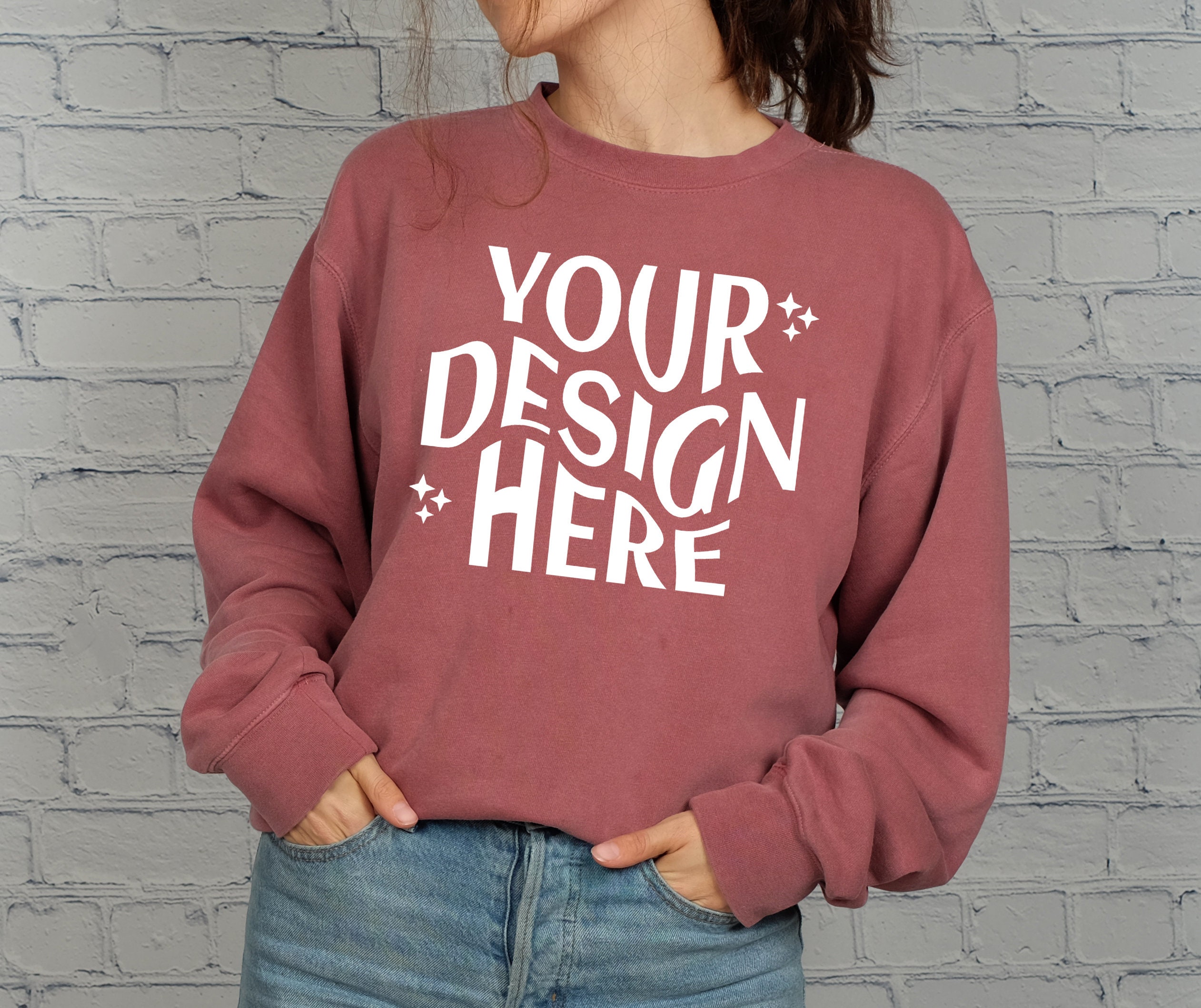 Mockup for the Independent Trading Co. PRM3500 Heavyweight - Etsy