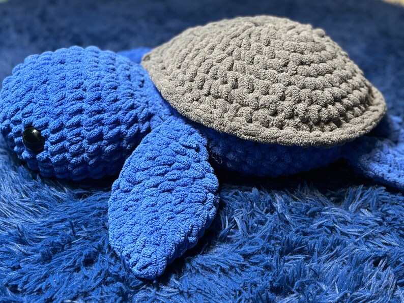 Crochet Sea Turtle, Soft, Comforting, Customizable Colors, Good for ...