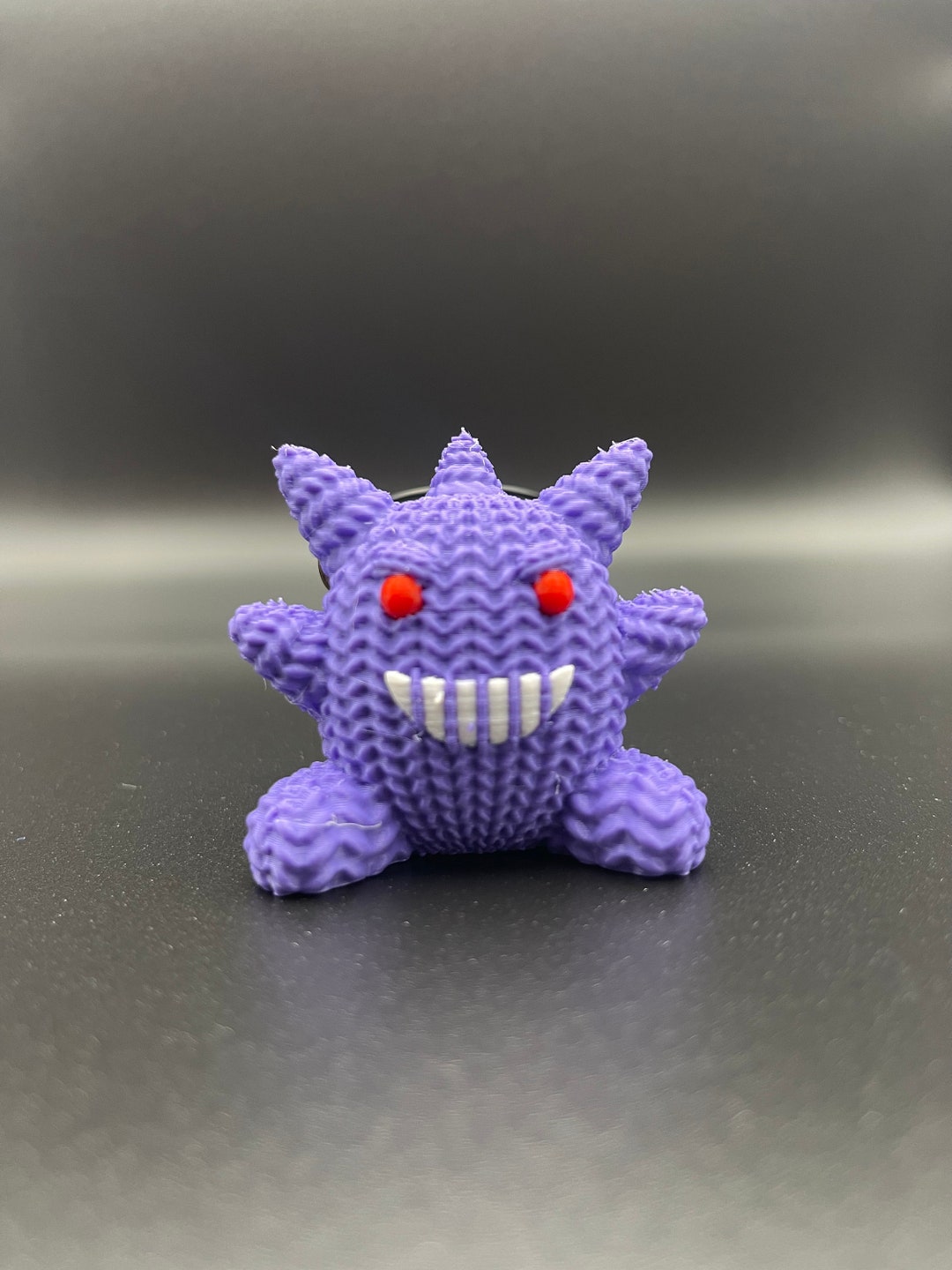 3D Printed Gengar Knitting Style Keychain - Etsy