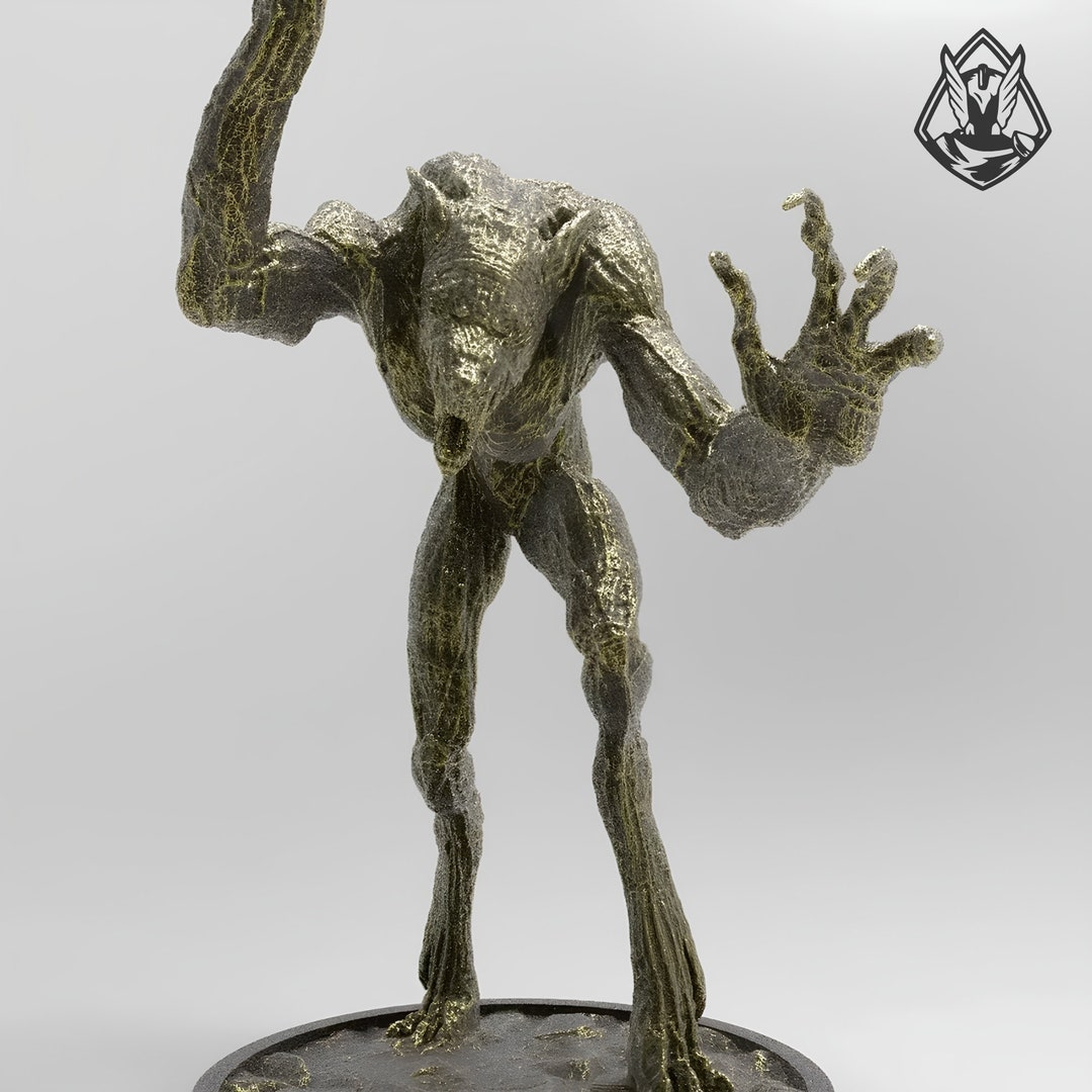 Werewolf Witcher Figurine 12k 3D Print Custom Figures the Witcher Fan ...
