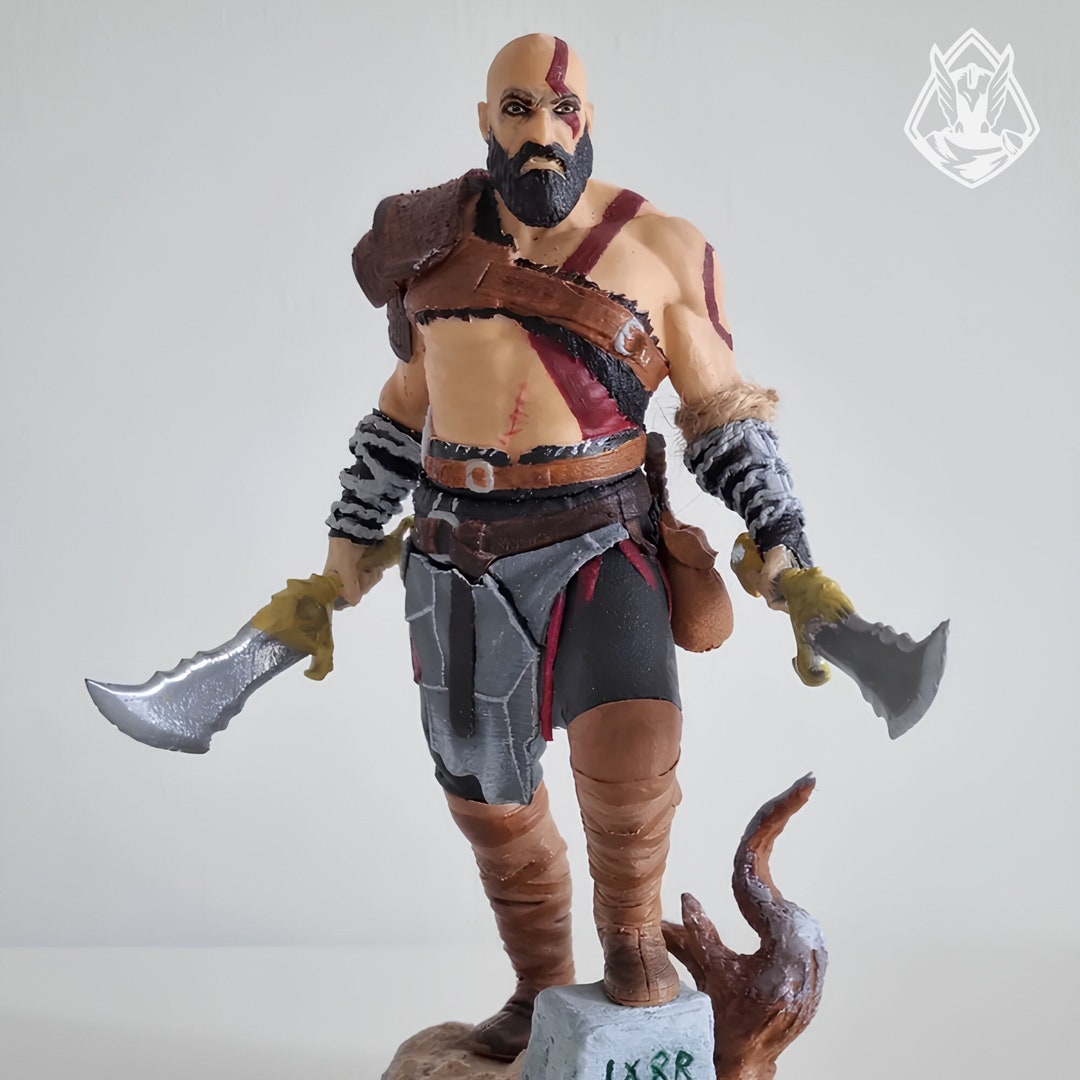 Kratos God of War Figure,40cm,god of War Diorama,kratos Statue,video ...