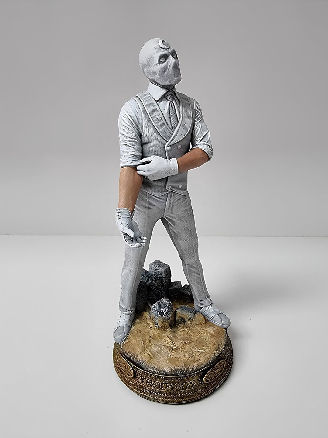 Marvel Moon Knight Figure Mr. Knight Painted Figure 25CM, Unique Marvel ...
