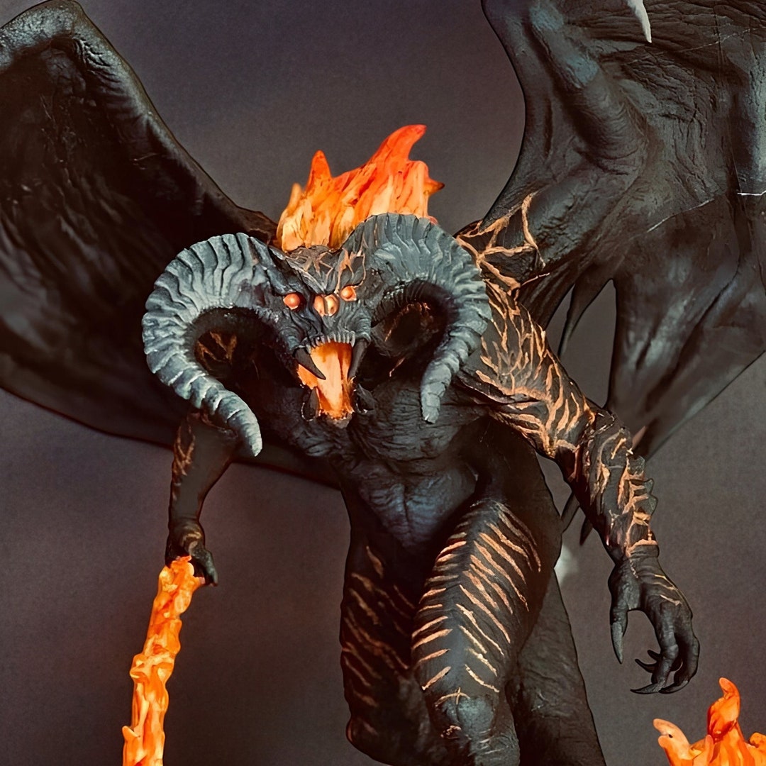 Balrog Figure,lord of the Rings Statue,250mm,3d Print,hand Painted ...