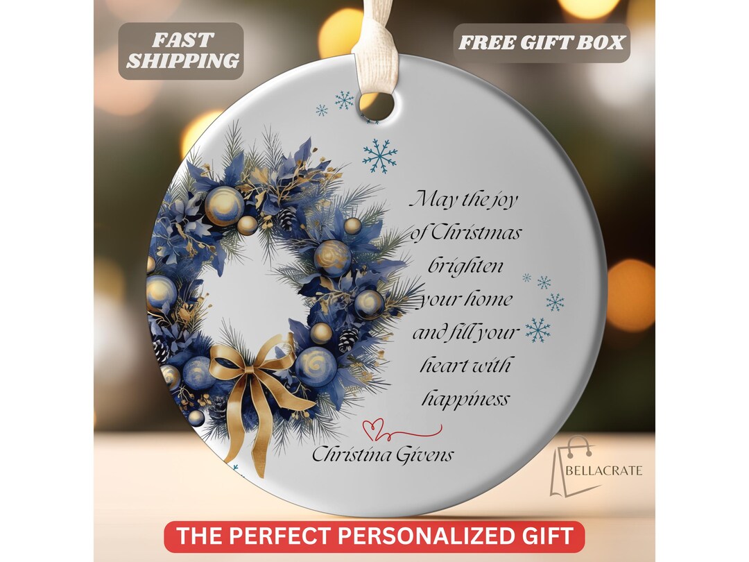 Personalized Gifts for Friend, Personalized Christmas Ornament Family, Friendship Ornament ...