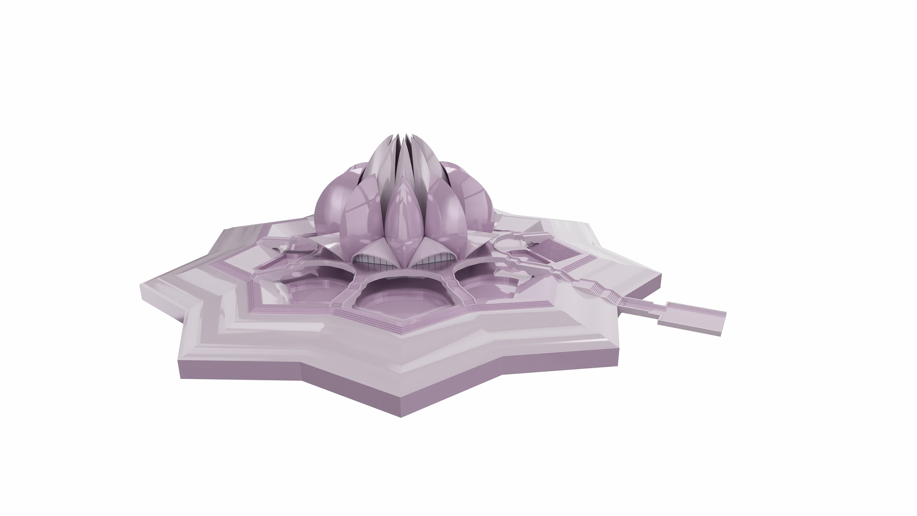 Lotus Temple 3d Model, Lotus Temple Architectural Drawing for 3D ...