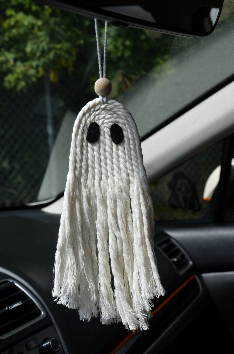 Ghost Macrame-handmade, Macrame Ghost, Spooky Decor, Halloween Decor ...