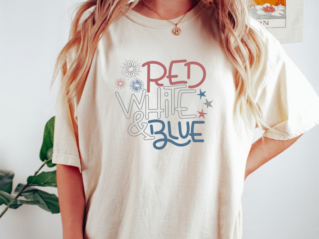 Red White and Blue, T-shirt, Patriotic, Freedom, 4th of July, Merch - Etsy