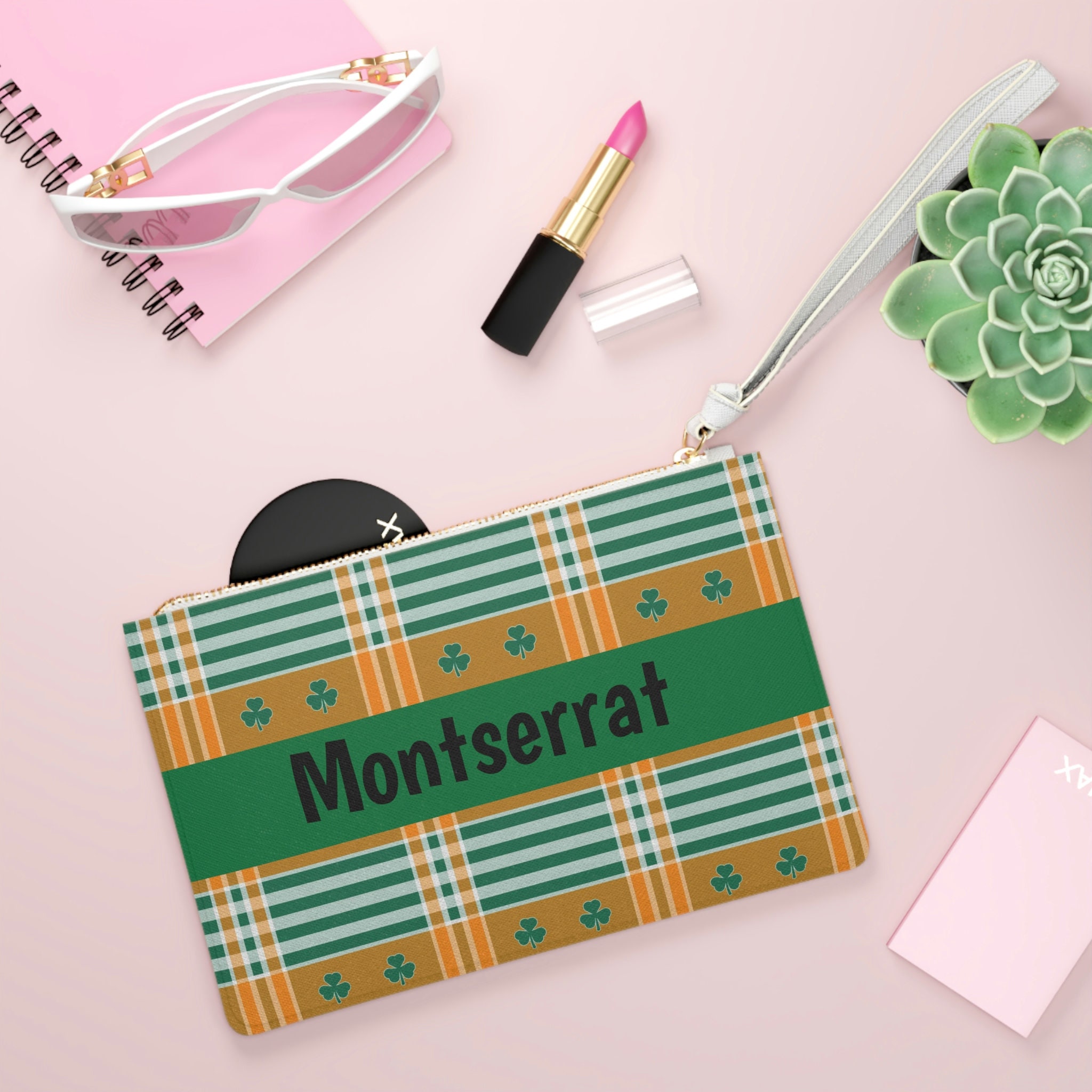 Montserrat Madras Pattern Clutch Bag - Etsy