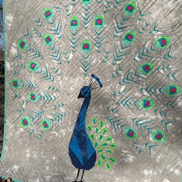 Peacock Quilt - Etsy