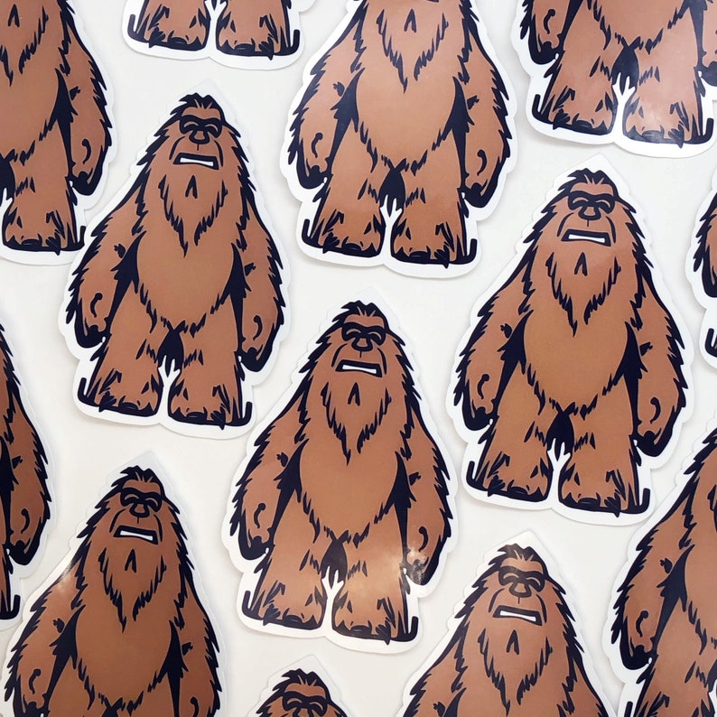 Sasquatch Bigfoot Sticker Water Resistant for Laptop Vinyl - Etsy