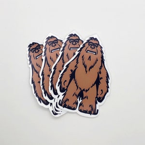 Sasquatch Bigfoot Sticker Water Resistant for Laptop Vinyl - Etsy