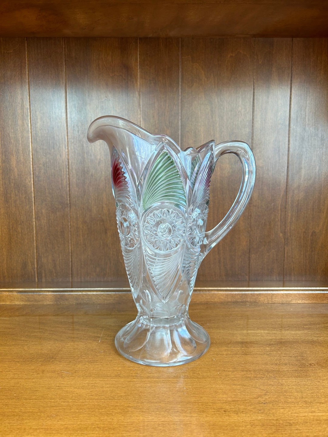 Bulls Eye and Fan Antique Water Pitcher - Etsy